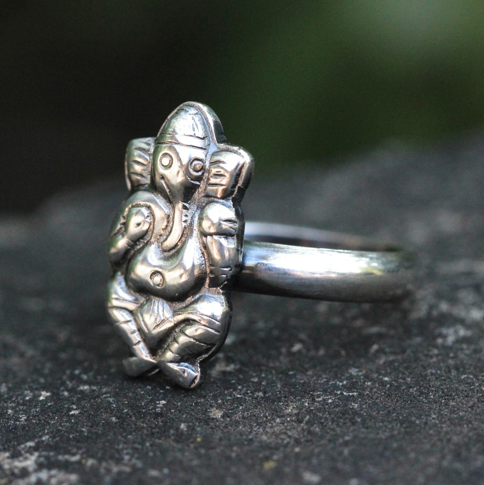 Sterling Silver Ganesh Ring Ganesha Ring Sterling Silver | Etsy