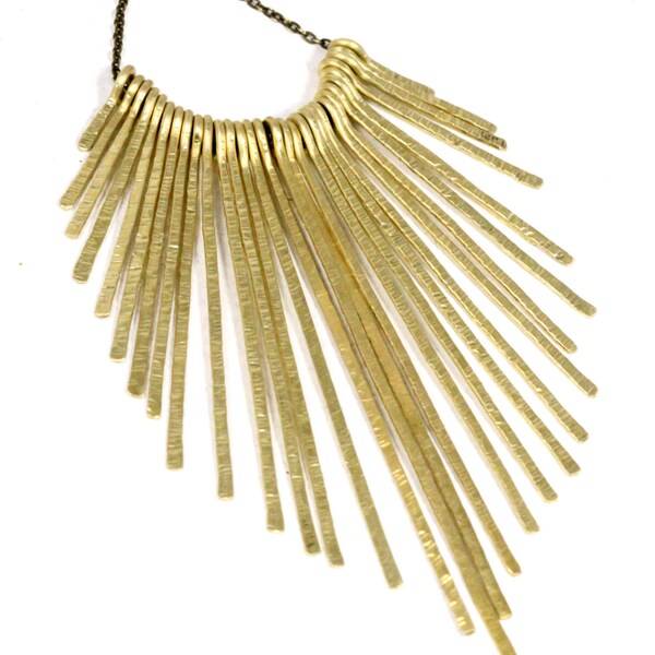 Gold Bib Necklace - Etsy