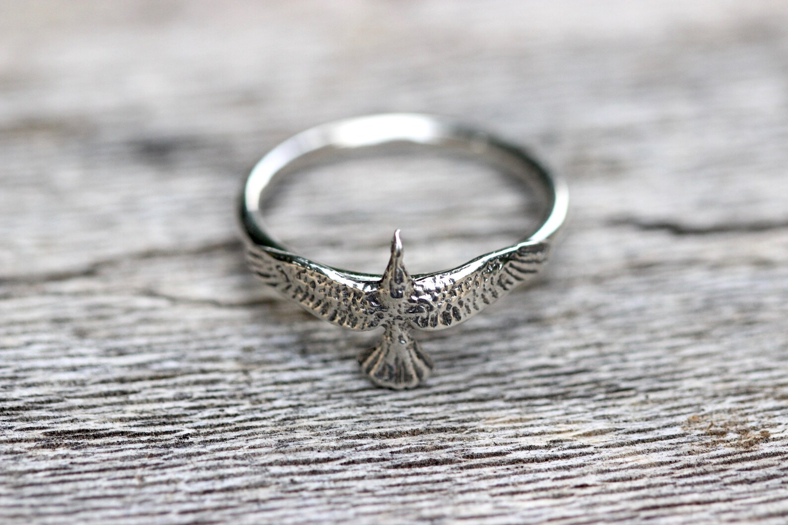 Sterling Silver Thunderbird Ring Hawk Ring Silver Eagle Ring | Etsy