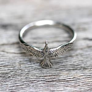 Sterling Silver Thunderbird Ring Hawk Ring Silver Eagle Ring Silver ...