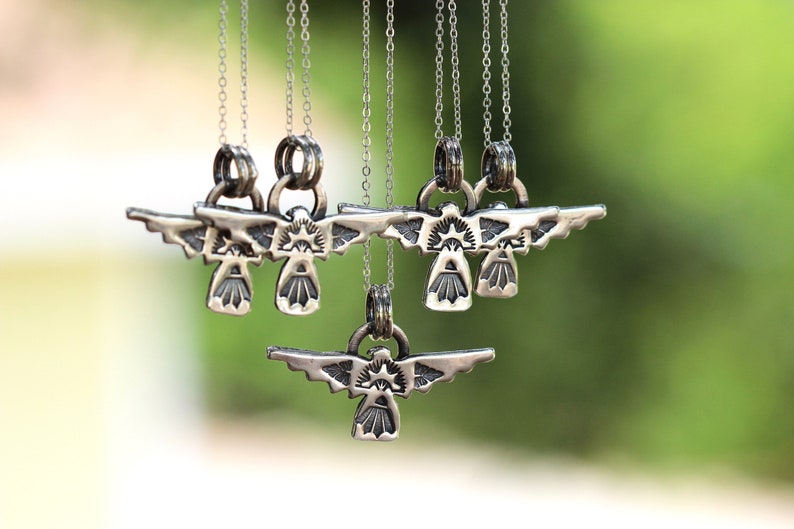 Bird Necklace Silver Hawk Necklace Sterling Silver Necklace - Etsy