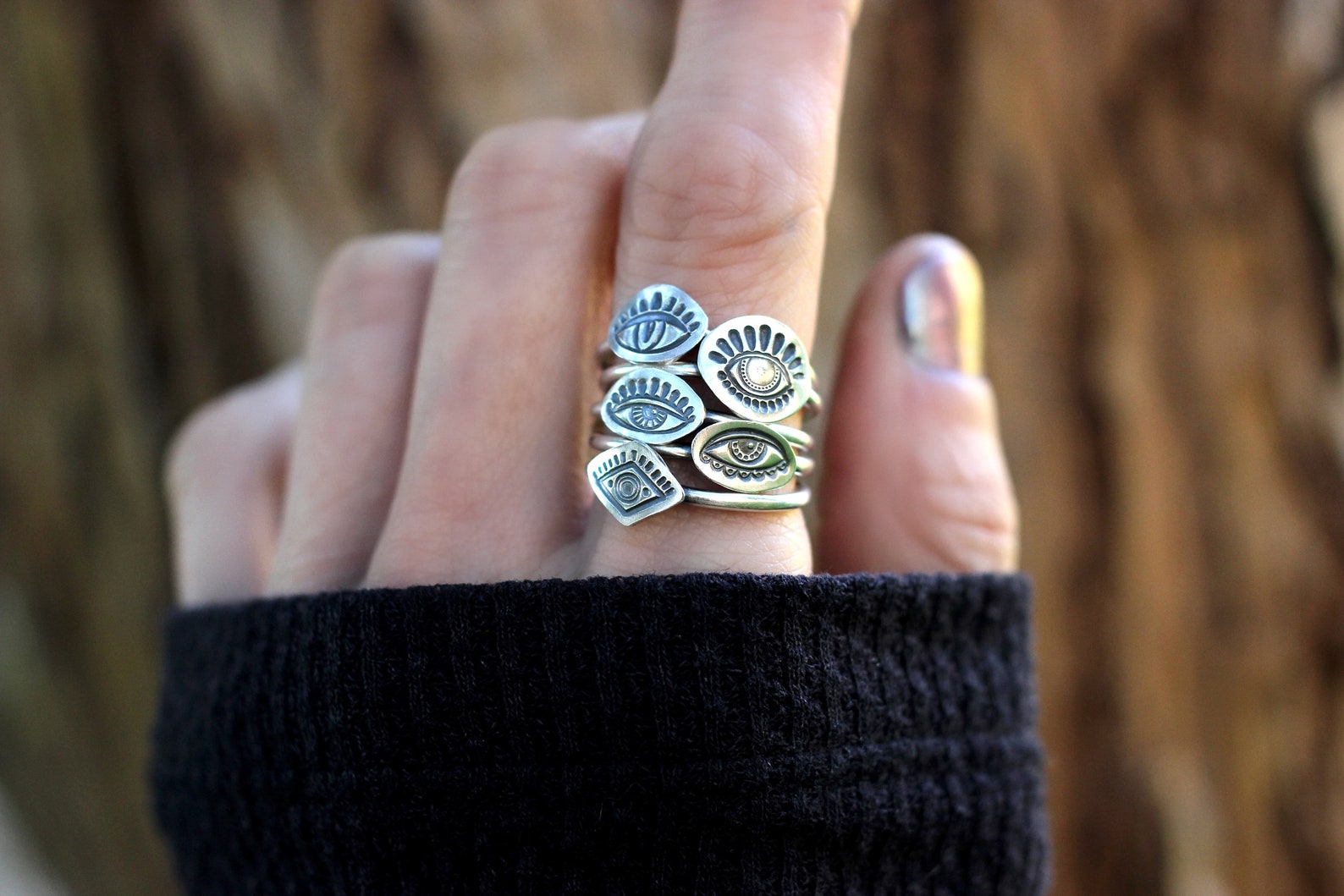 Evil Eye Ring Silver All Seeing Eye Ring Sterling Silver Eye Ring Witch ...