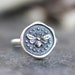 Bee Ring Sterling Silver Bee Coin Ring Bumblebee Ring Honeybee Ring ...