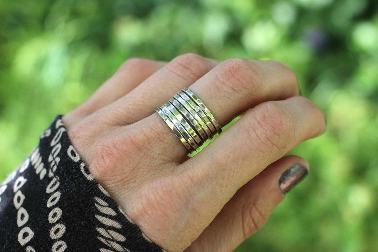 Simple Silver Ring Silver Stacking Rings Silver Rings - Etsy