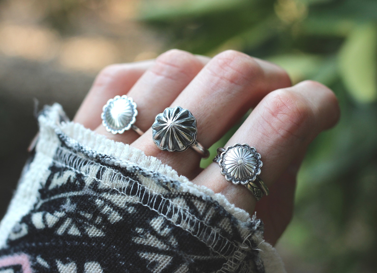 Sterling Silver Concho Ring Silver Southwest Ring Southwestern - Etsy