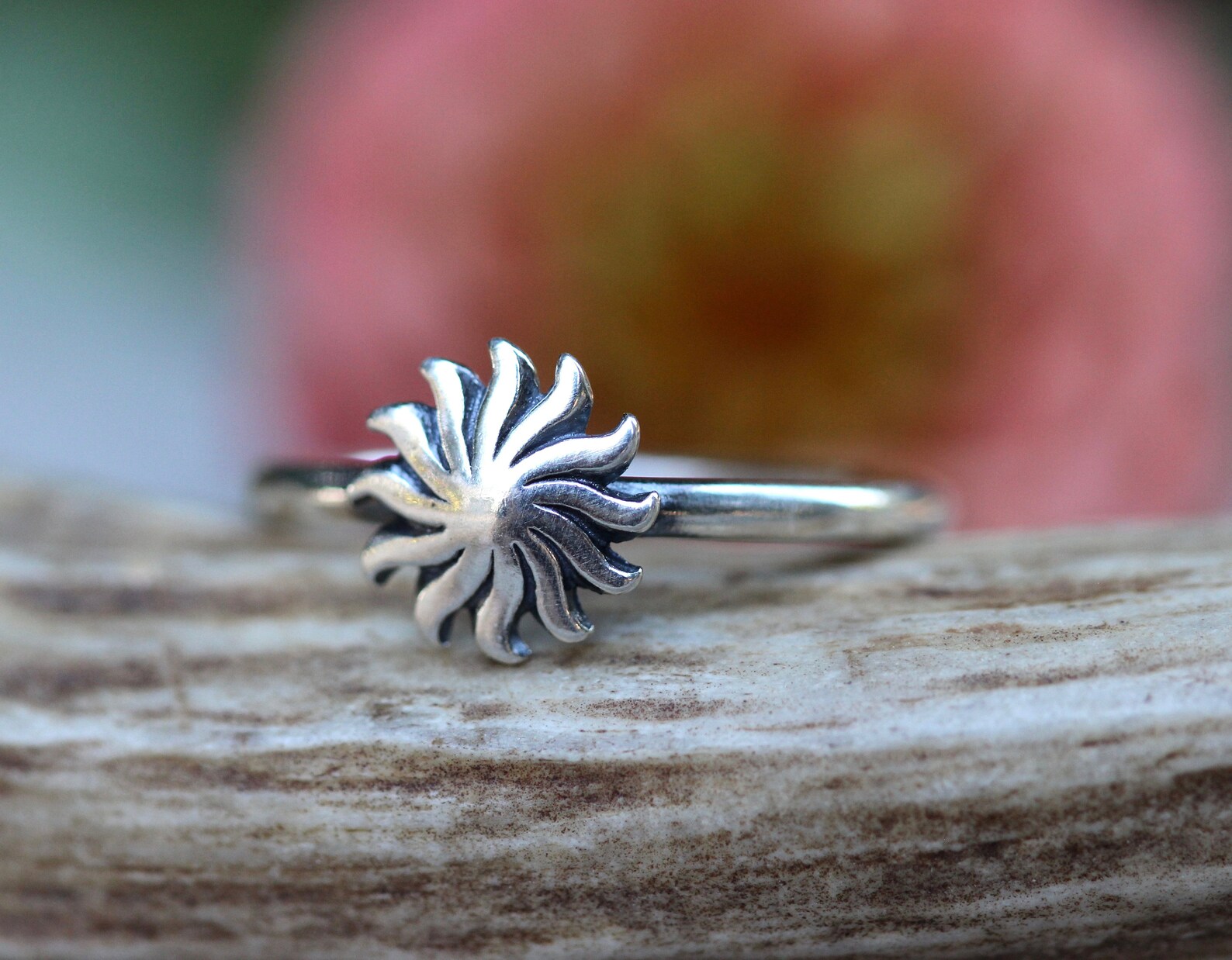 Sun Ring, Silver Sun Ring, Celestial Jewelry, Sterling Silver Sun Ring ...