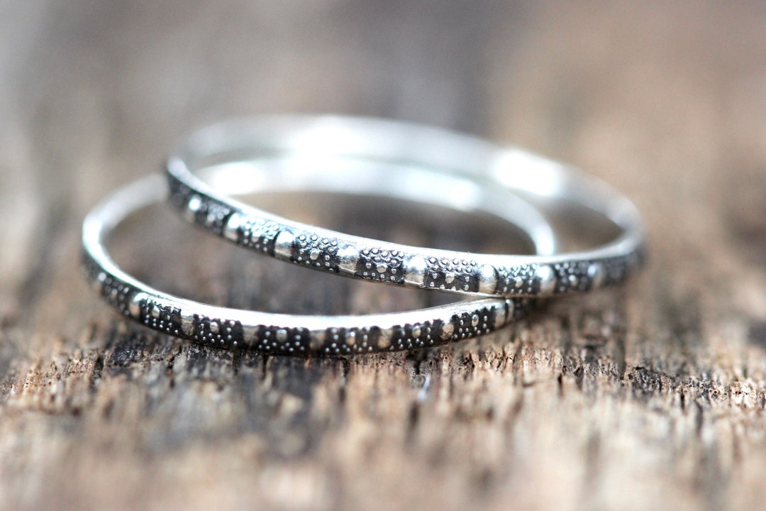 One Ring Silver Stacking Rings Dainty Stacking Ring Dainty Silver Ring ...