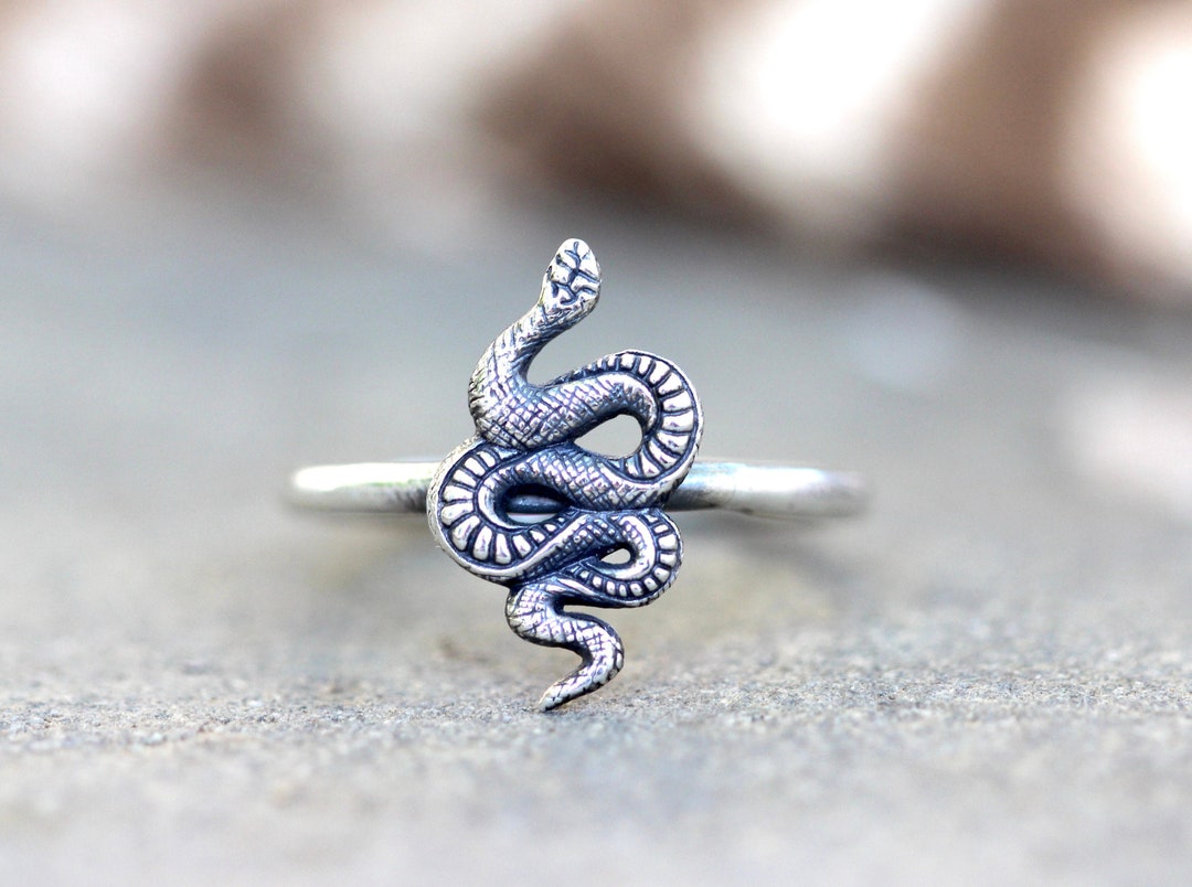 Snake Ring Sterling Silver Serpent Ring Witch Ring Witch Jewelry Silver ...