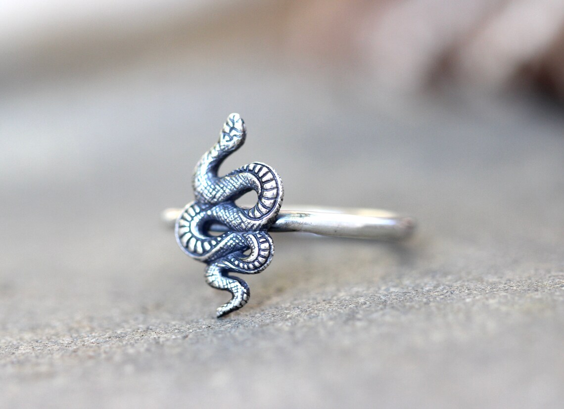 Snake Ring Sterling Silver Serpent Ring Witch Ring Witch Jewelry Silver ...