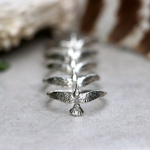 Sterling Silver Thunderbird Ring Hawk Ring Silver Eagle Ring Silver ...