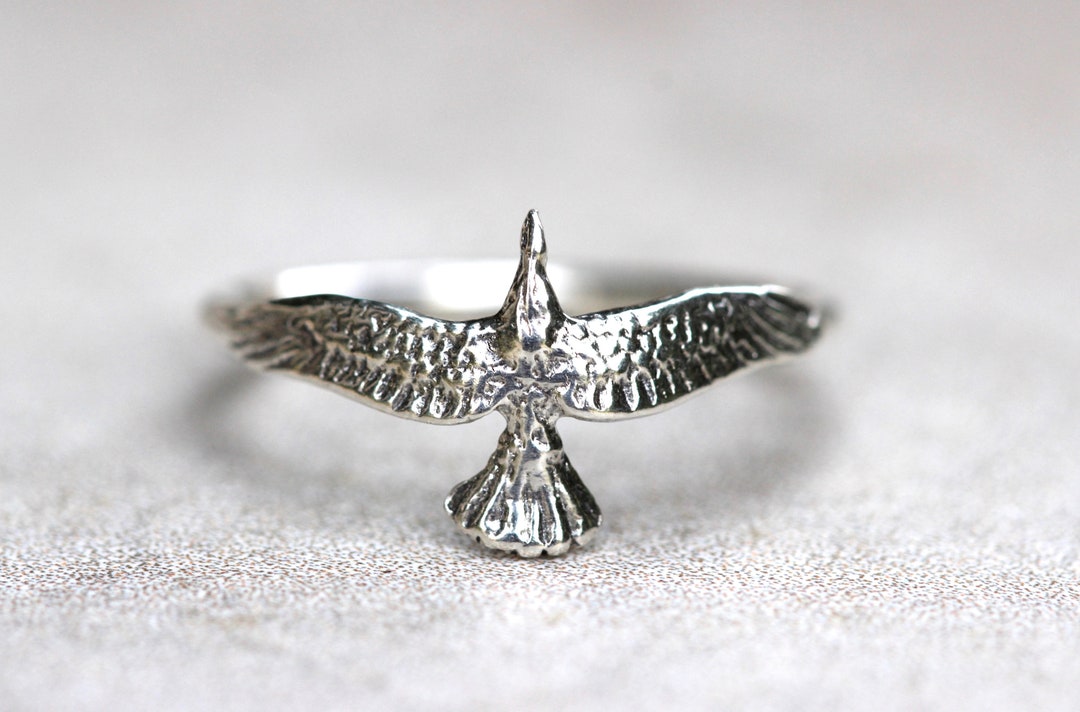 Sterling Silver Thunderbird Ring Hawk Ring Silver Eagle Ring Silver ...