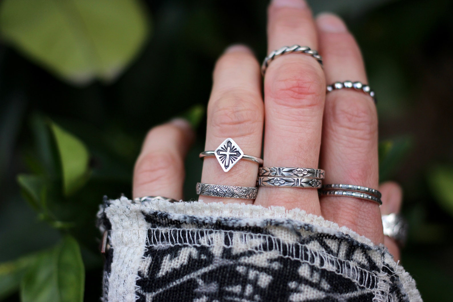 Cross Ring Sterling Silver Cross Ring Christian Jewelry Silver - Etsy