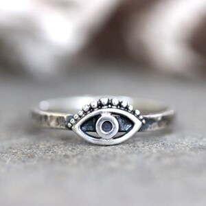 Evil Eye Ring Silver All Seeing Eye Ring Sterling Silver Eye Ring Witch ...