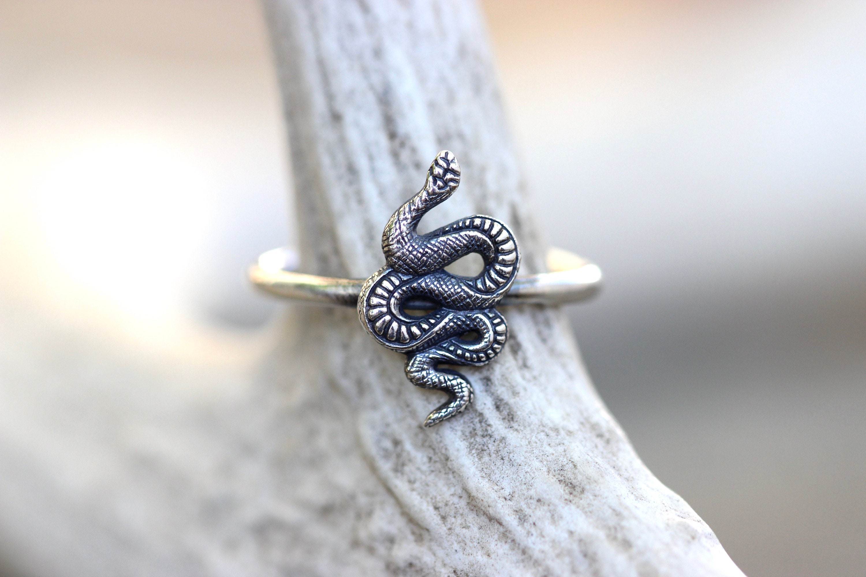 Snake Ring Sterling Silver Serpent Ring Witch Ring Witch Jewelry Silver ...