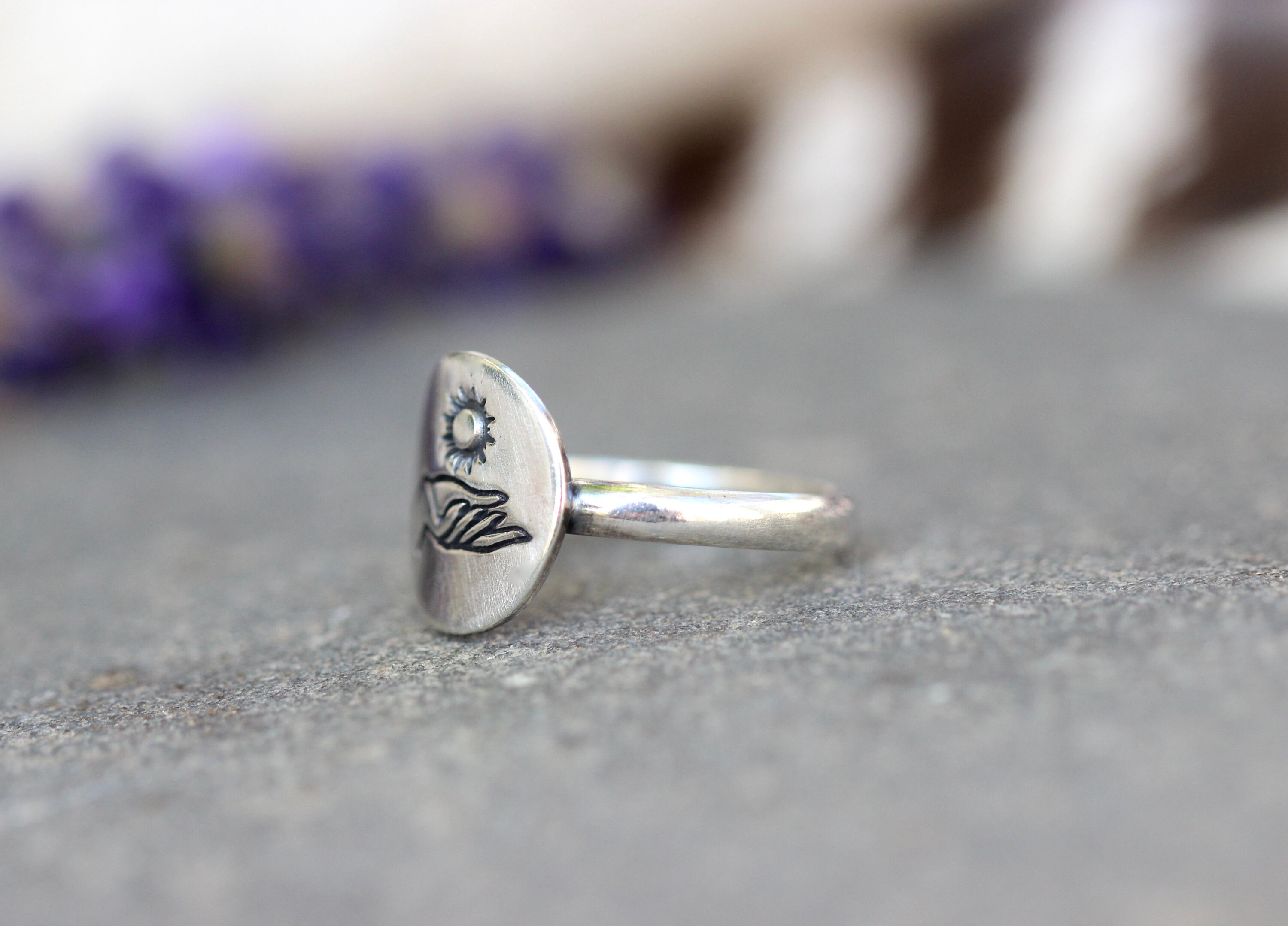 Sterling Silver Tarot Ring Witch Ring Silver Hand Ring Witch | Etsy