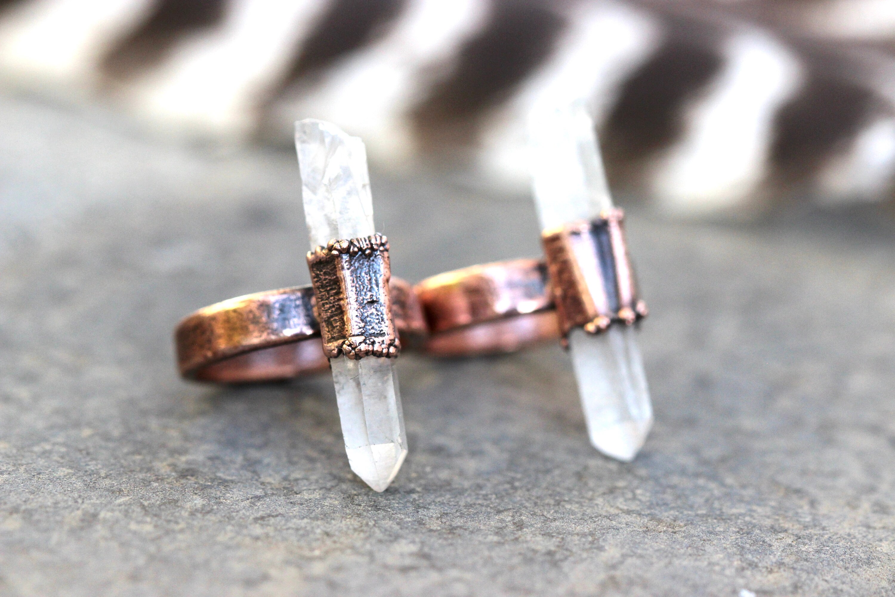 Raw Crystal Ring Raw Stone Ring Raw Crystal Jewelry | Etsy