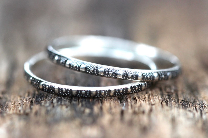 One Ring Silver Stacking Rings Dainty Stacking Ring Dainty - Etsy