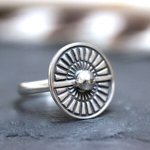 Sterling Silver Concho Statement Ring Southwestern Jewelry Southwest ...