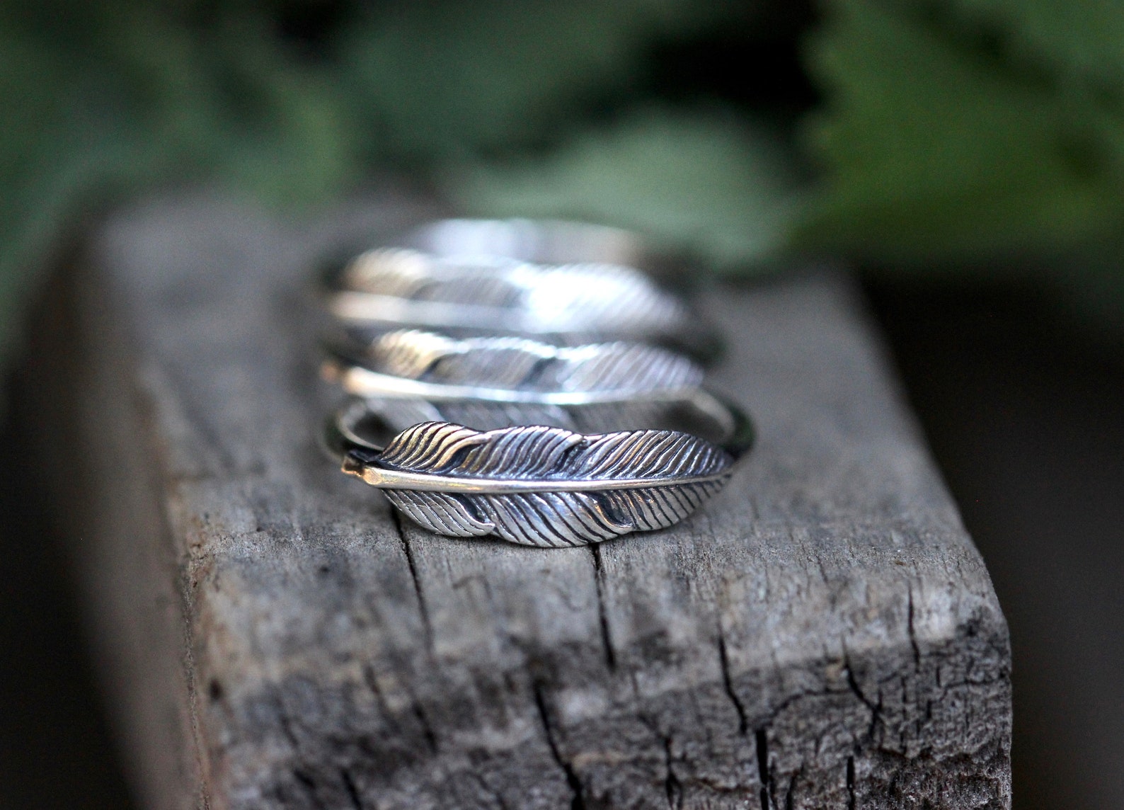 Feather Ring, Sterling Silver Feather Ring, Feather Rings for Women ...