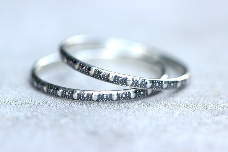 One Ring Silver Stacking Rings Dainty Stacking Ring Dainty - Etsy