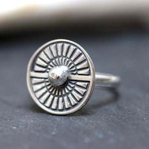 Sterling Silver Concho Statement Ring Southwestern Jewelry Southwest ...