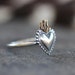 Sacred Heart Ring Sacred Heart Jewelry Heart Milagro Ring Flaming Heart ...