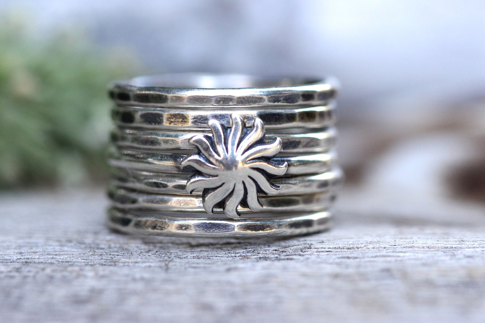 Sun Ring Silver Sun Ring Celestial Jewelry Sterling Silver | Etsy