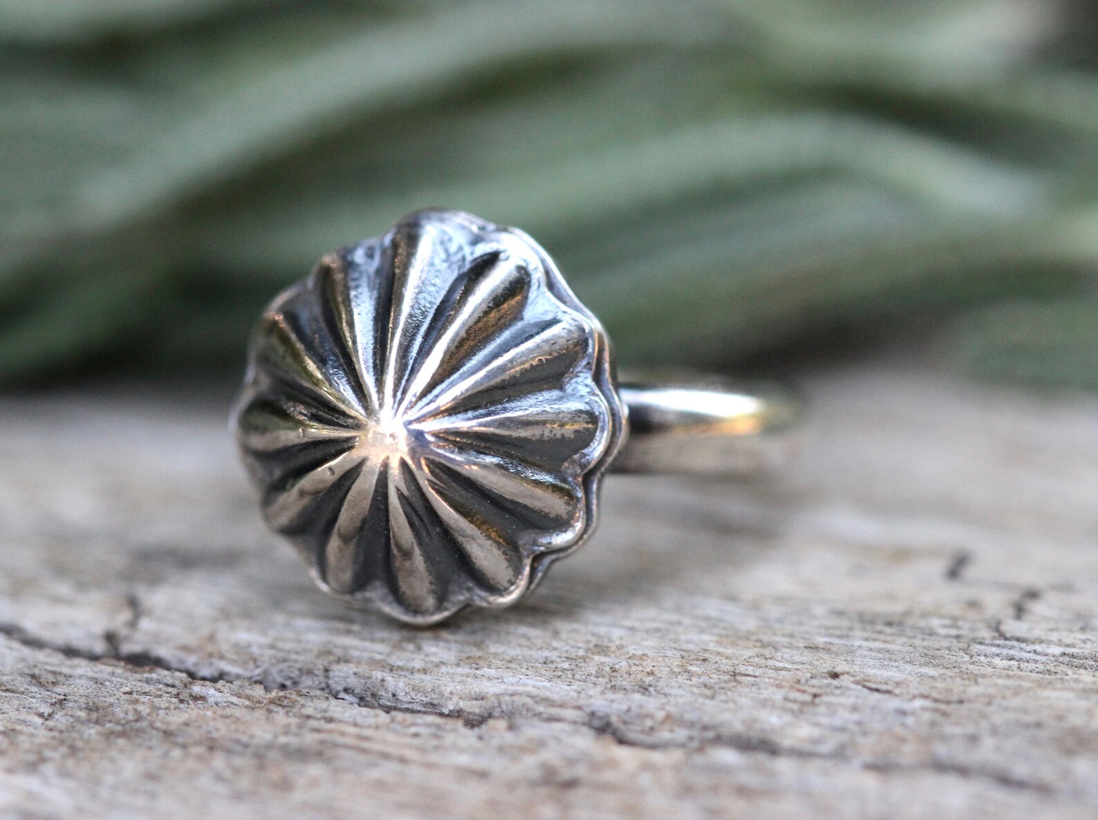 Sterling Silver Concho Ring Silver Southwest Ring Southwestern - Etsy