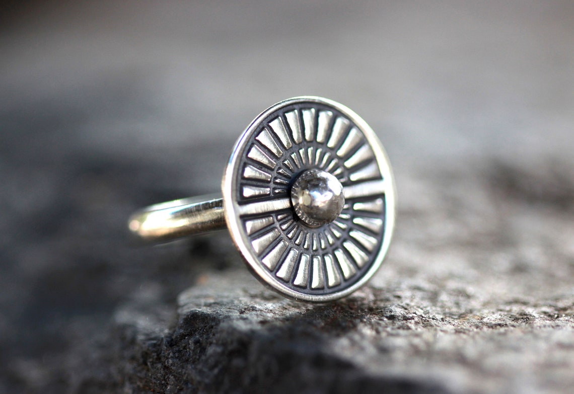 Sterling Silver Concho Statement Ring Southwestern Jewelry Southwest ...