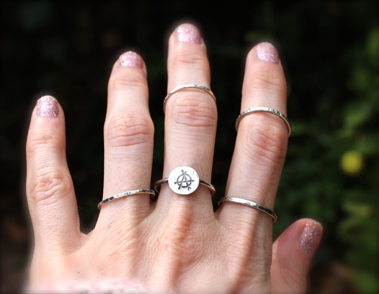 Anarchy Ring Anarchy Symbol Ring Punk Ring Punk Jewelry | Etsy
