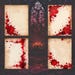 Bloody Parchment Image Set Digital Printable Paper Background Set Junk ...