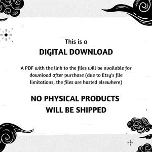 Bloody Parchment Image Set Digital Printable Paper Background Set Junk ...