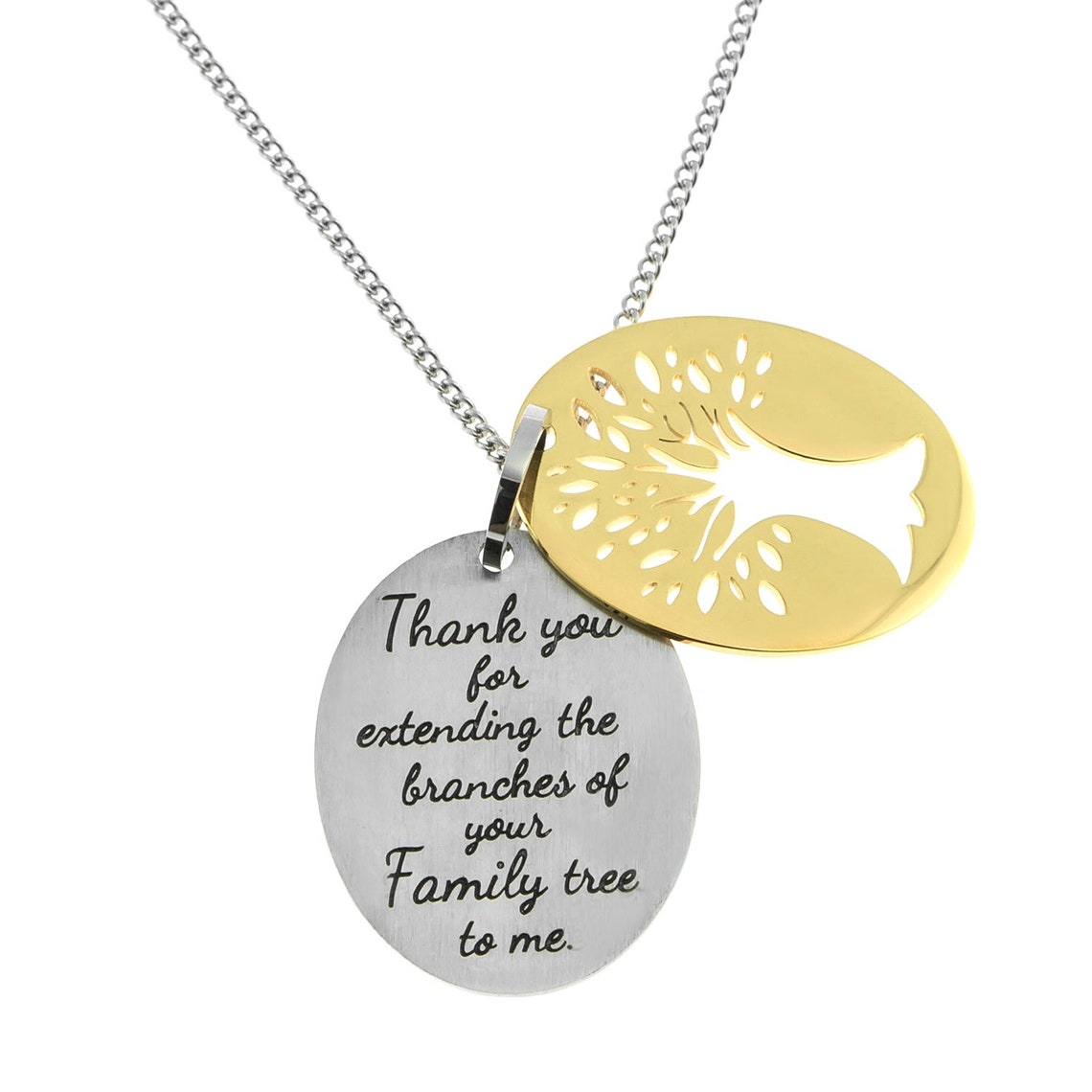 Engraveable Gold Family Tree Thank You Gift for In-laws Wedding Gift ...