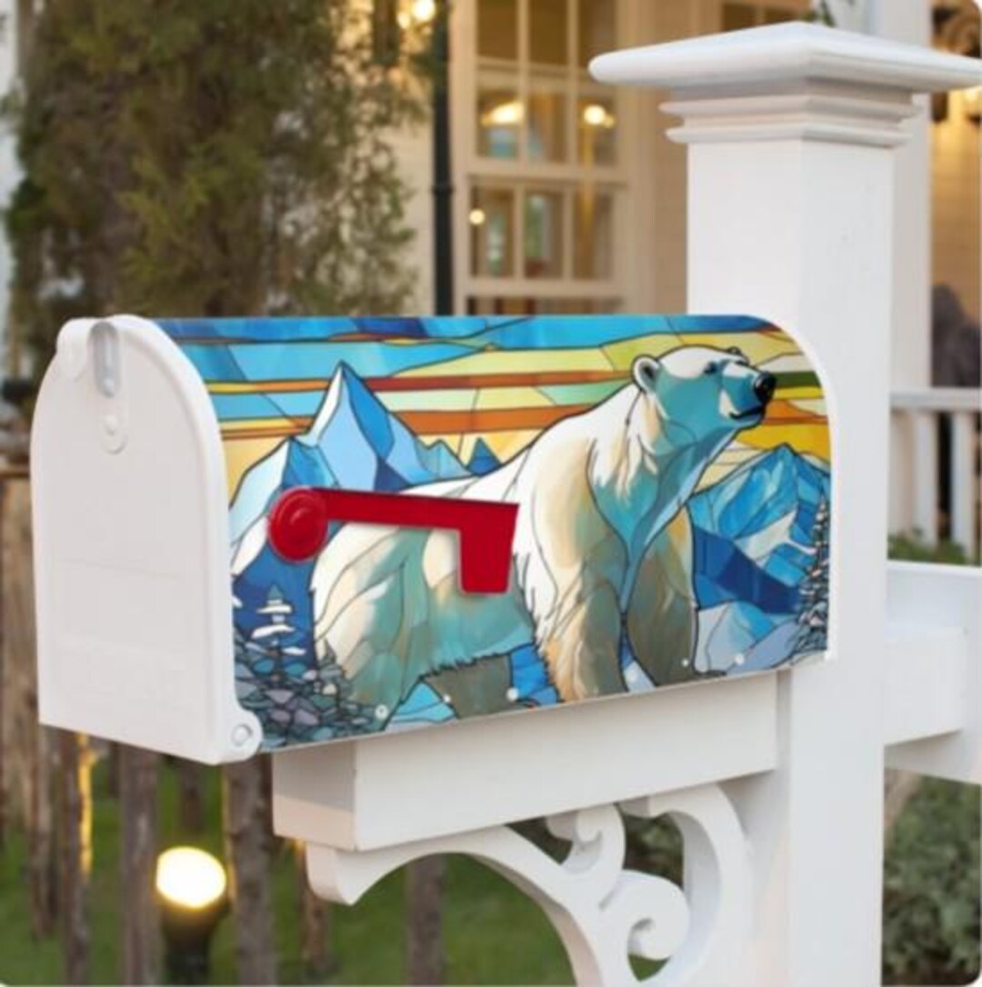 Polar Bear Mailbox Cover / Waterproof / Fade Resistant / XL Fits Most ...