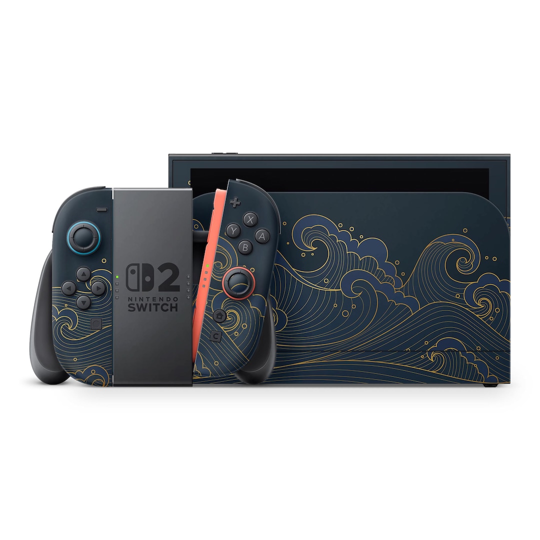 Skin for Nintendo Switch 2 – Inspired by the Great Wave off Kanagawa ...