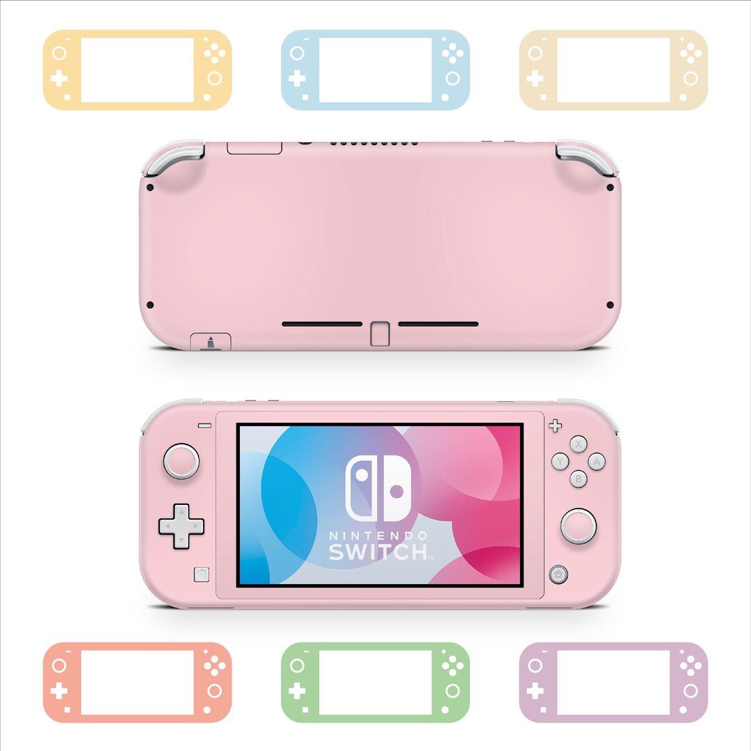 Skin for Nintendo Switch Lite – "cute Pastel" | Solid Color Sticker ...
