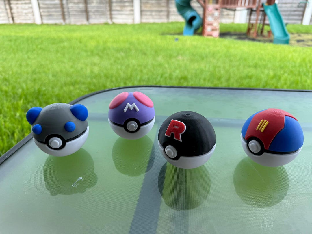 3D Printed Pokeballs - Etsy