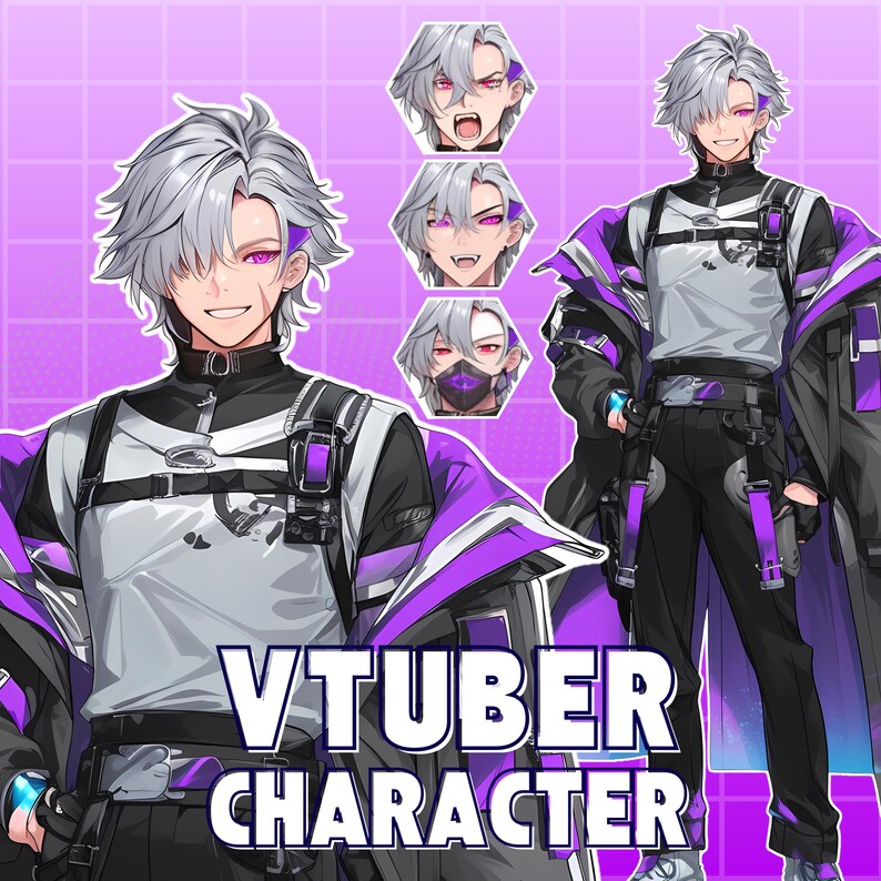 Custom Vtuber Live2d Model Commission virtual Youtuber Model Fan Art ...