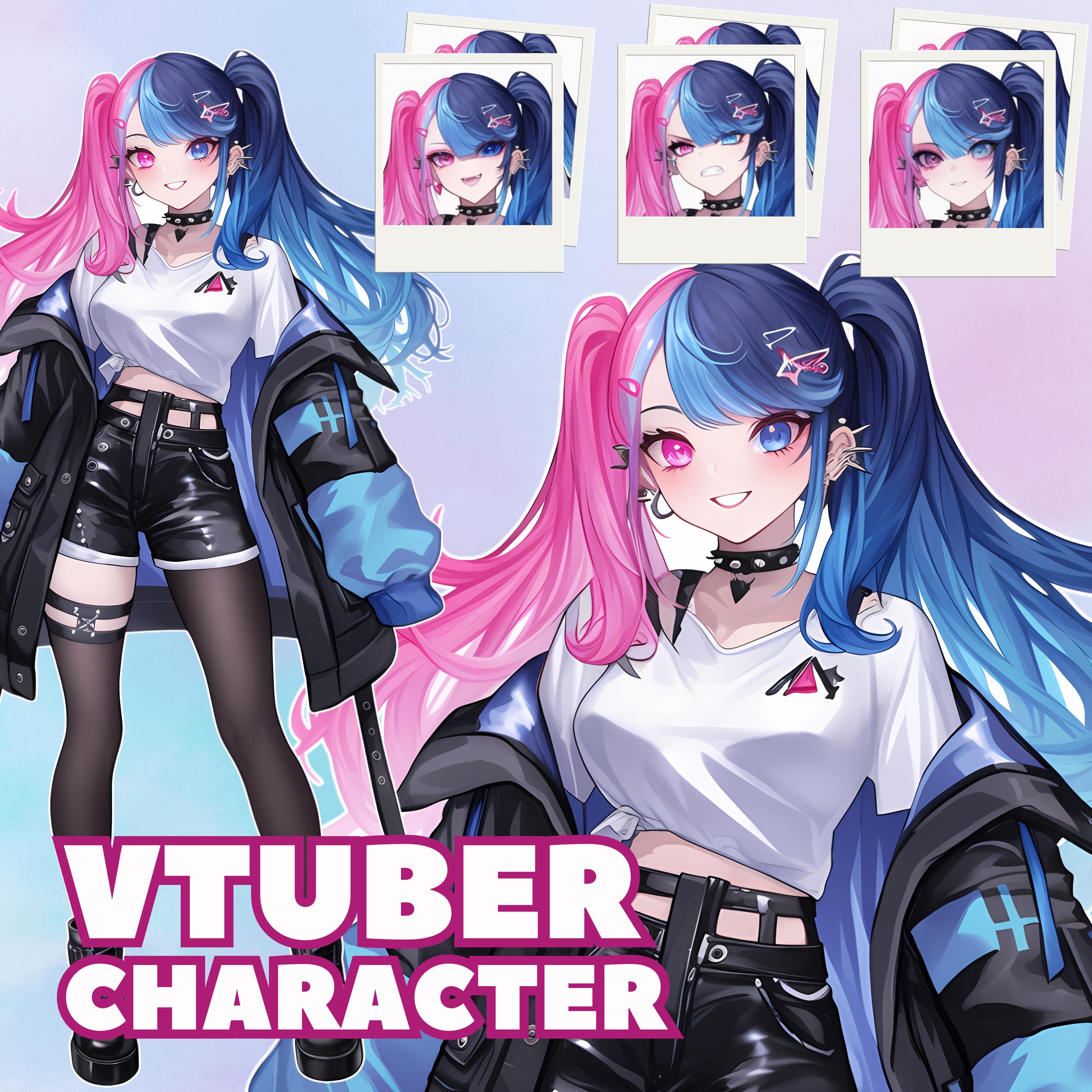 Custom Vtuber Live2d Model Commission virtual Youtuber Model Fan Art ...