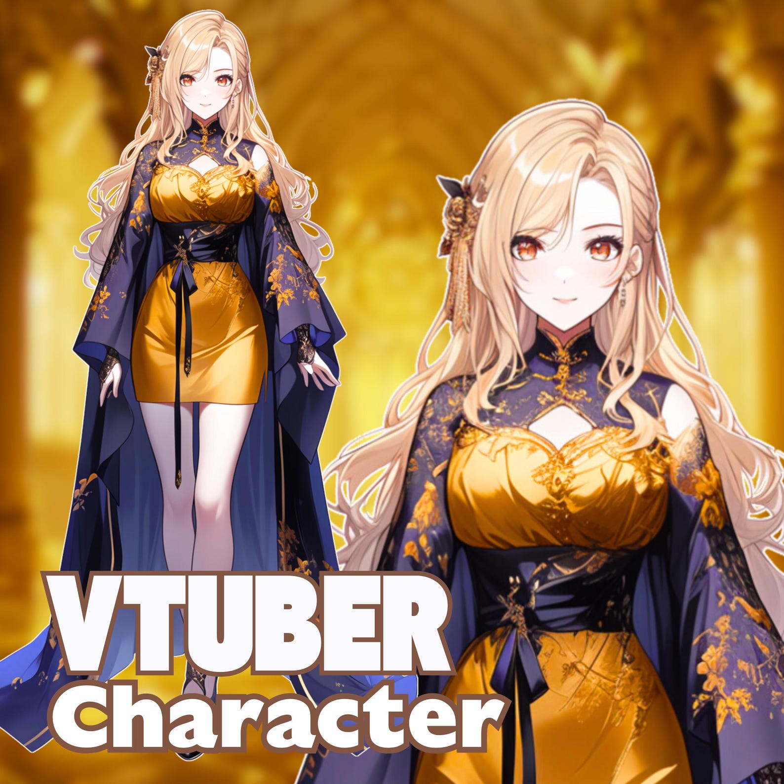 Custom Vtuber Live2d Model Commission virtual Youtuber Model Fan Art ...