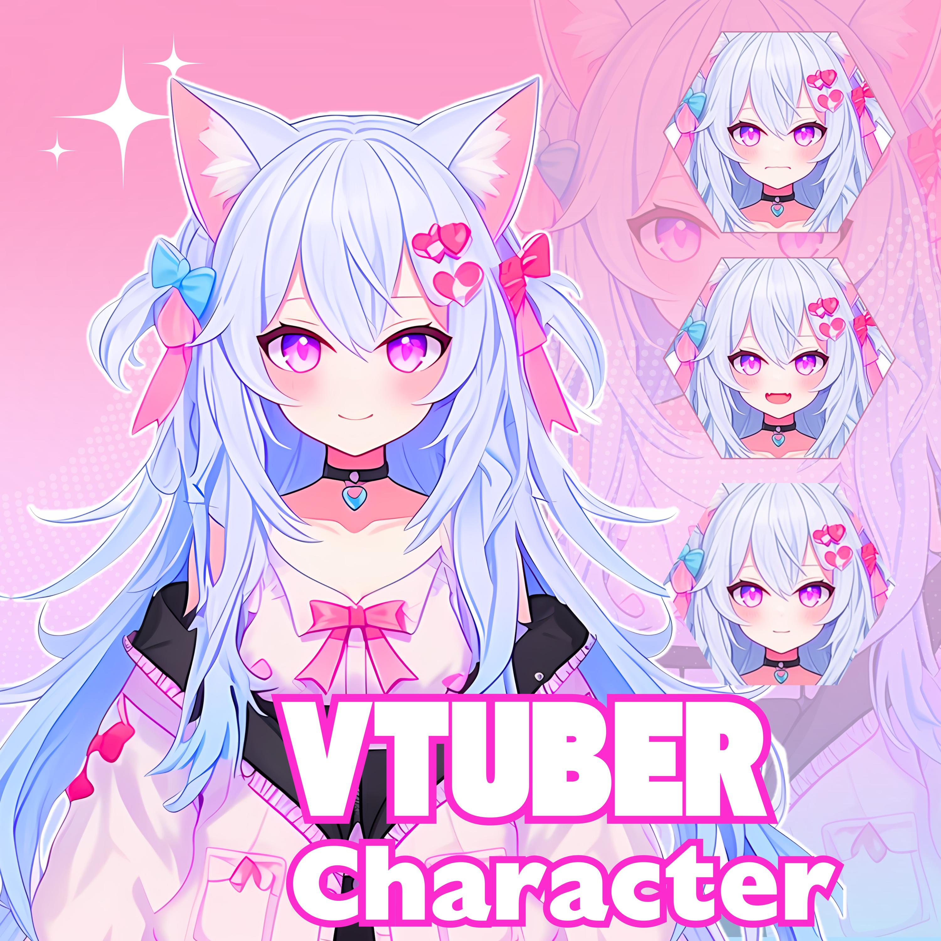 Custom Vtuber Live2d Model Commission virtual Youtuber Model Fan Art ...