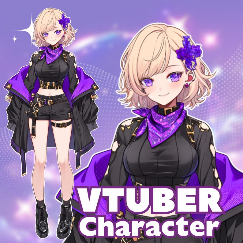 Custom Vtuber Live2d Model Commission virtual Youtuber Model Fan Art ...