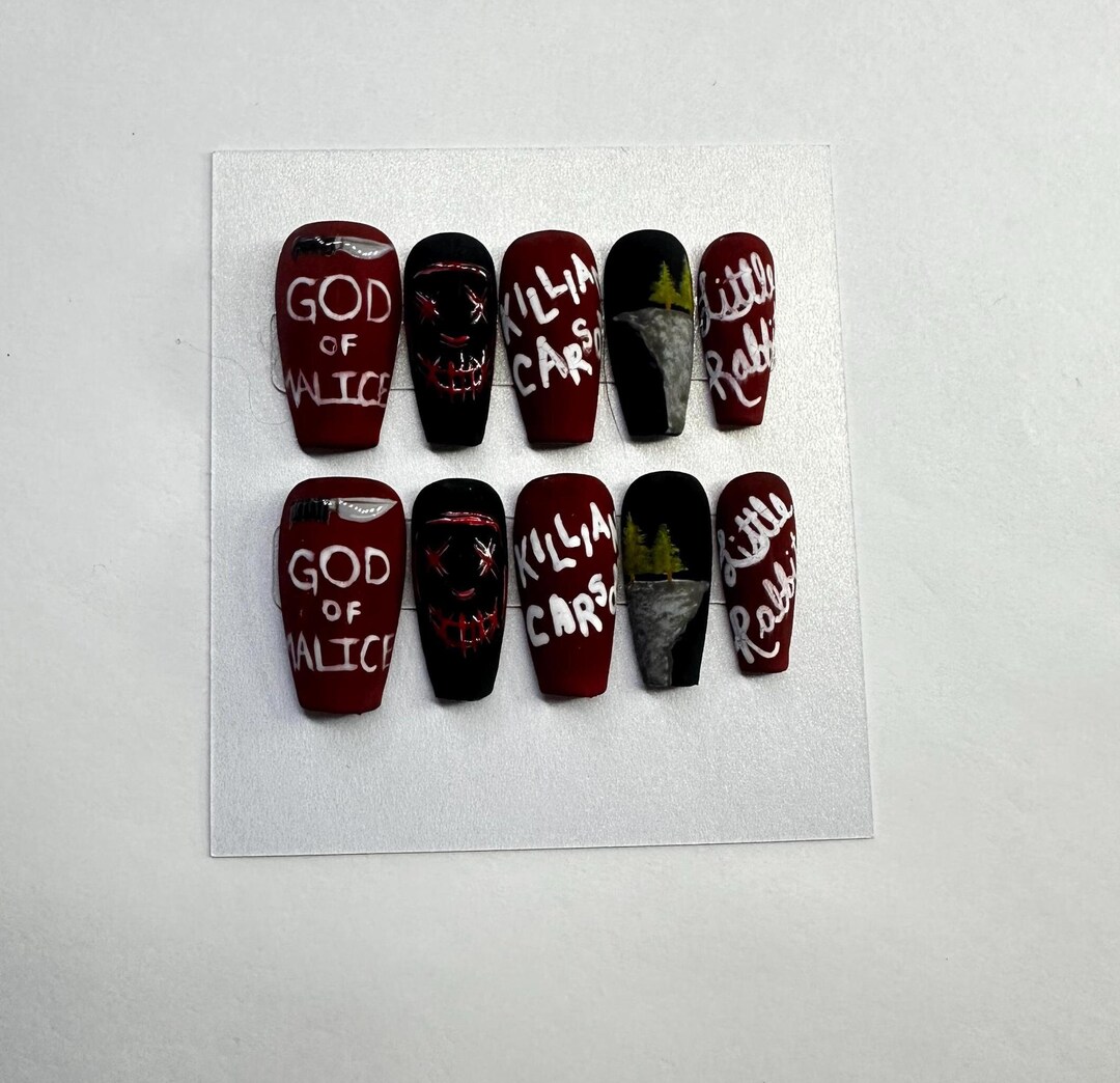 God of Malice Killian Custom Press on Nails - Etsy