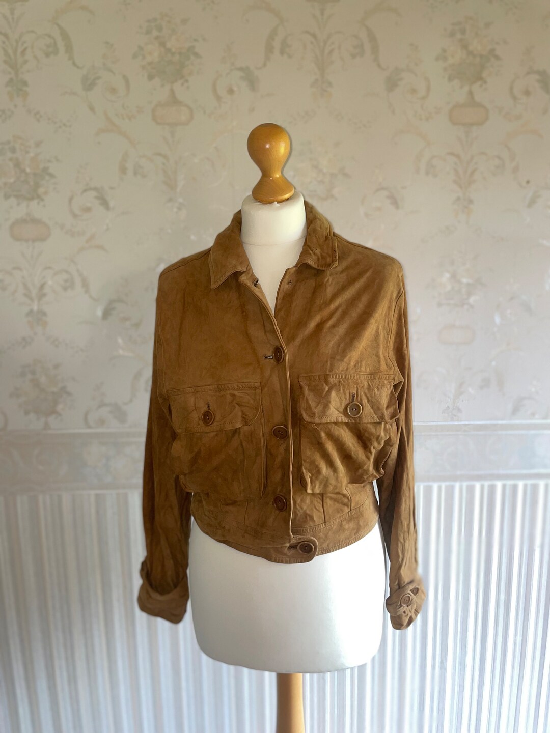 1970s 1980s Guido Boehler - Cropped Vintage Suede Jacket - Made in ...