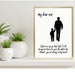 My Dear Son Printable, Father and Son Poster, Nursery Wall Art, Babys ...