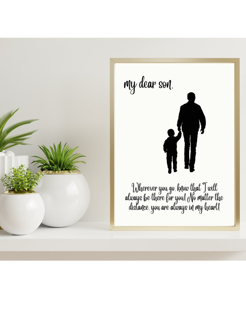 My Dear Son Printable, Father and Son Poster, Nursery Wall Art, Babys ...