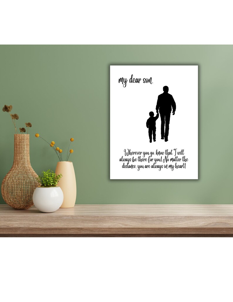 My Dear Son Printable, Father and Son Nursery Art (PDF) - Etsy