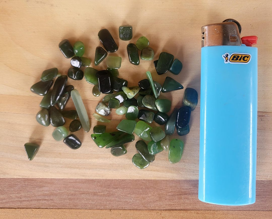 20 X Greenstone, /jade Pieces Tumbled and Polished. New Zealand Pounamu ...