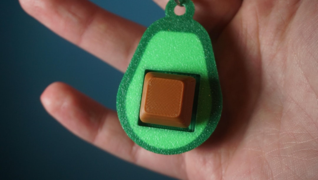 Avocado Keeb, Keyboard Switch Fidget, 3D Printed Key Switch, Clicky ...