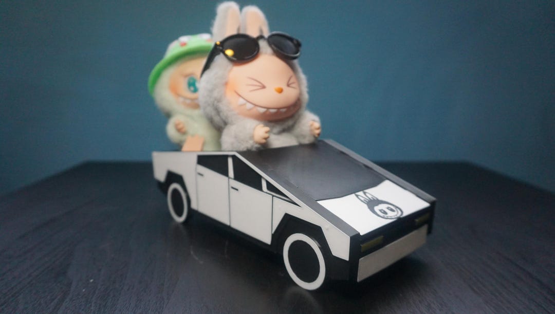 Labubu Doll Vehicle Display, Mini Car Stand for Fans and Collectors - Etsy